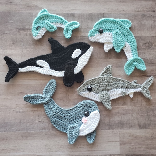 Dolphin Applique - Etsy