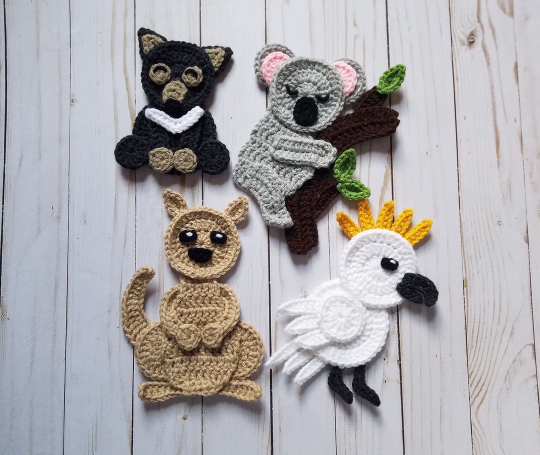Australian Adventure Applique Pack - Crochet Pattern - Digital Download ...