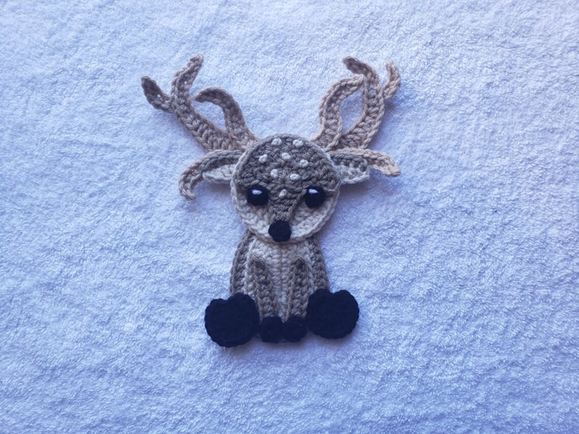 Oh My Deer Applique Pack- Crochet Pattern Only- Deer- Floral Antlers ...