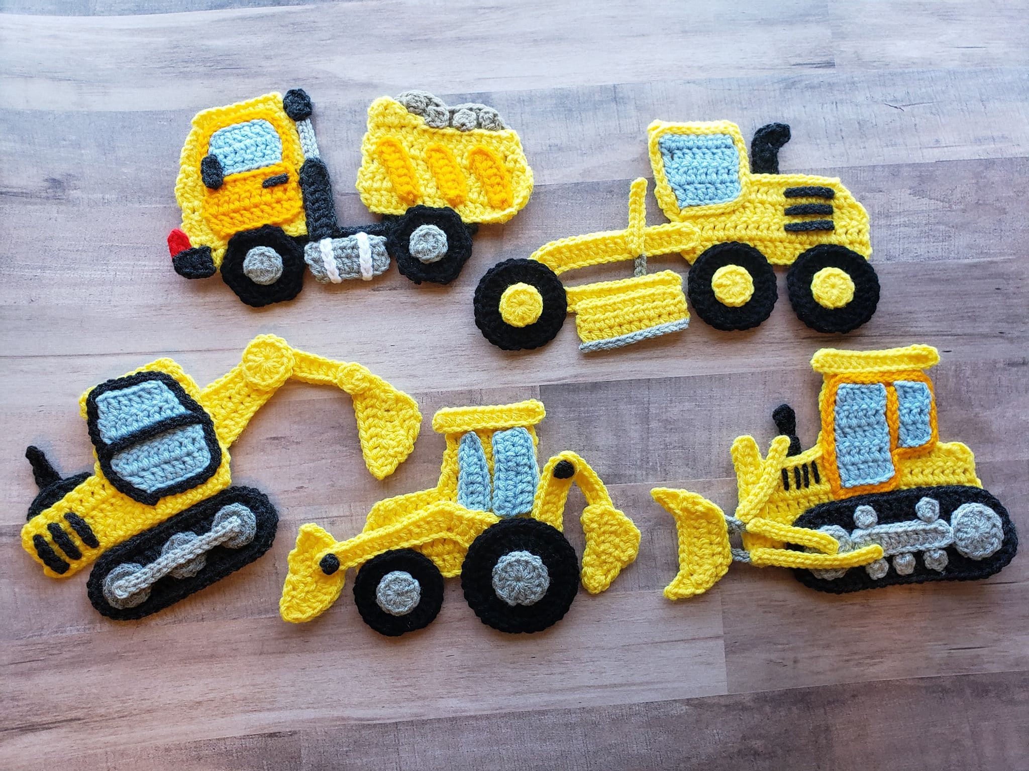 Construction Worksite Applique Pack Crochet Pattern Only - Etsy