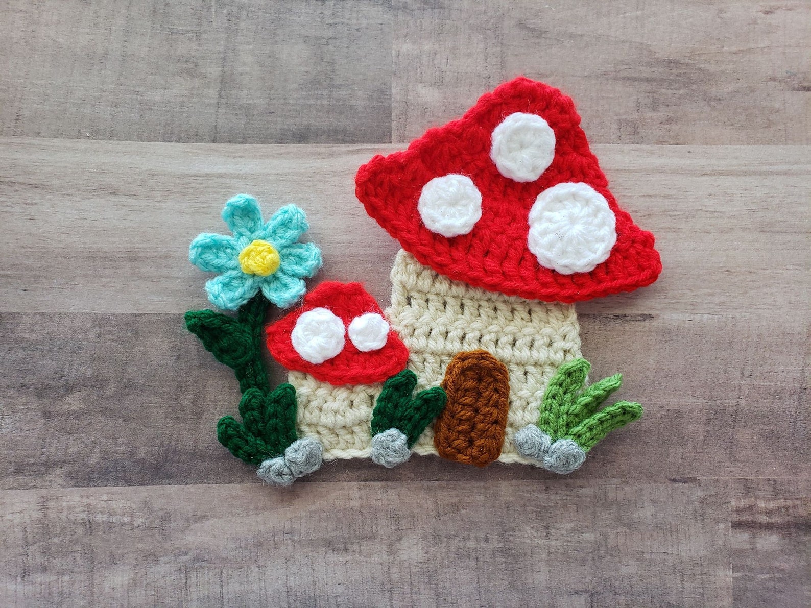 A Fairy'e Tale Applique Pack- Crochet Pattern Only- Fairy- Fairy House ...