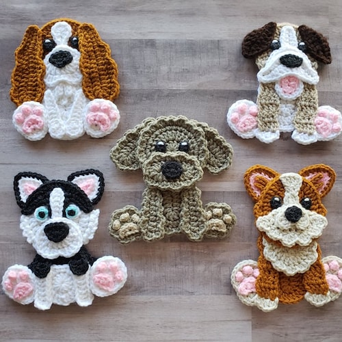 Retro Poodle Applique Pack Crochet Pattern Only Poodle - Etsy