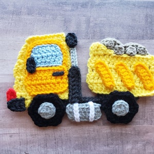 Construction Worksite Applique Pack- Crochet Pattern Only- Dump Truck ...