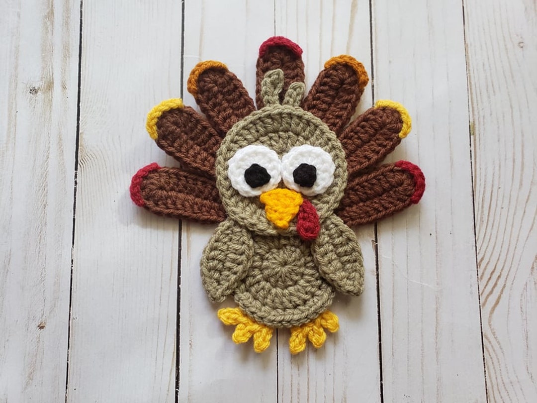 Turkey Applique Single - Crochet Pattern - Digital Download - Etsy