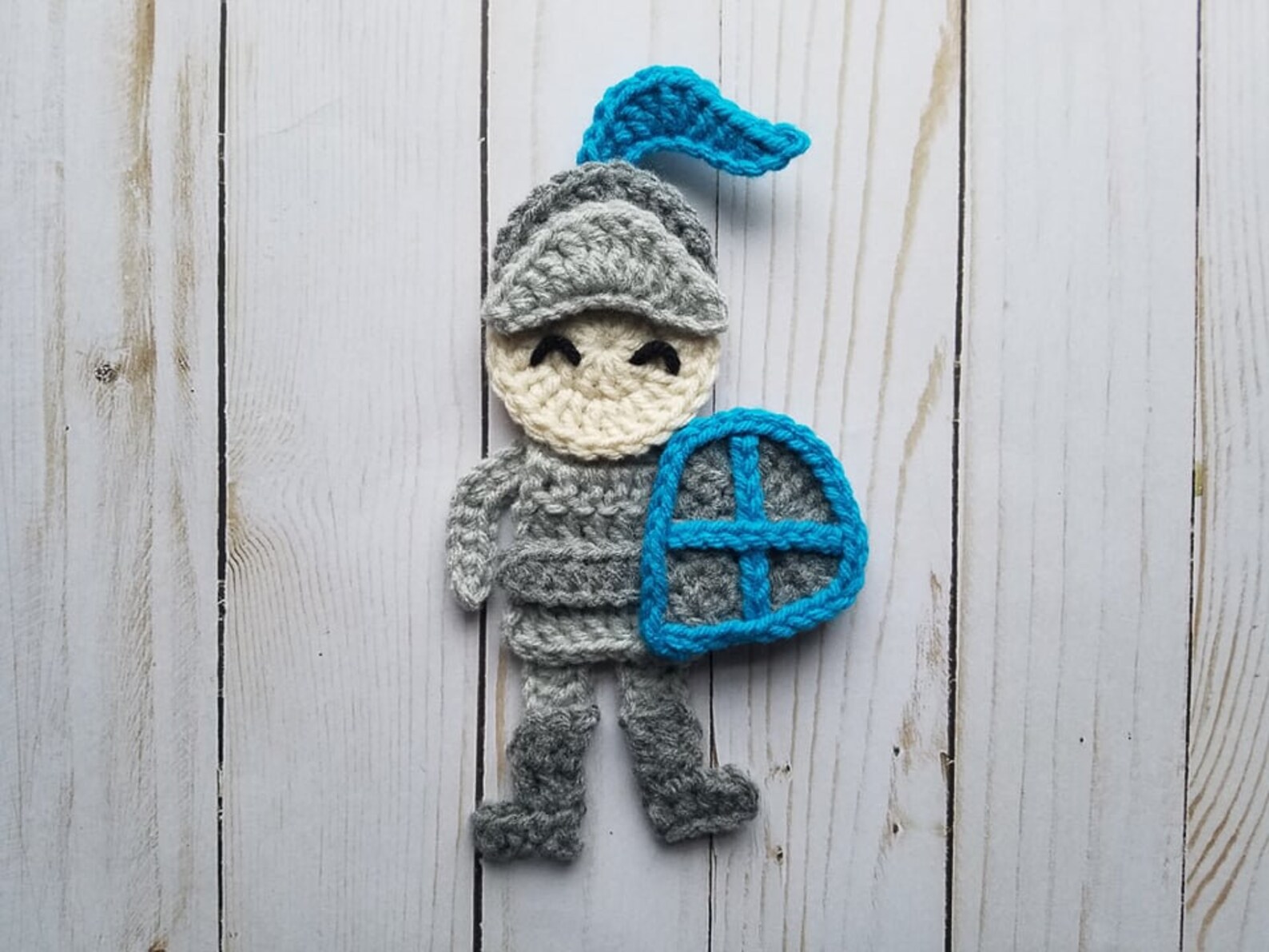 A Knights Tale Applique Pack Crochet Pattern Only Knight Steed Castle ...