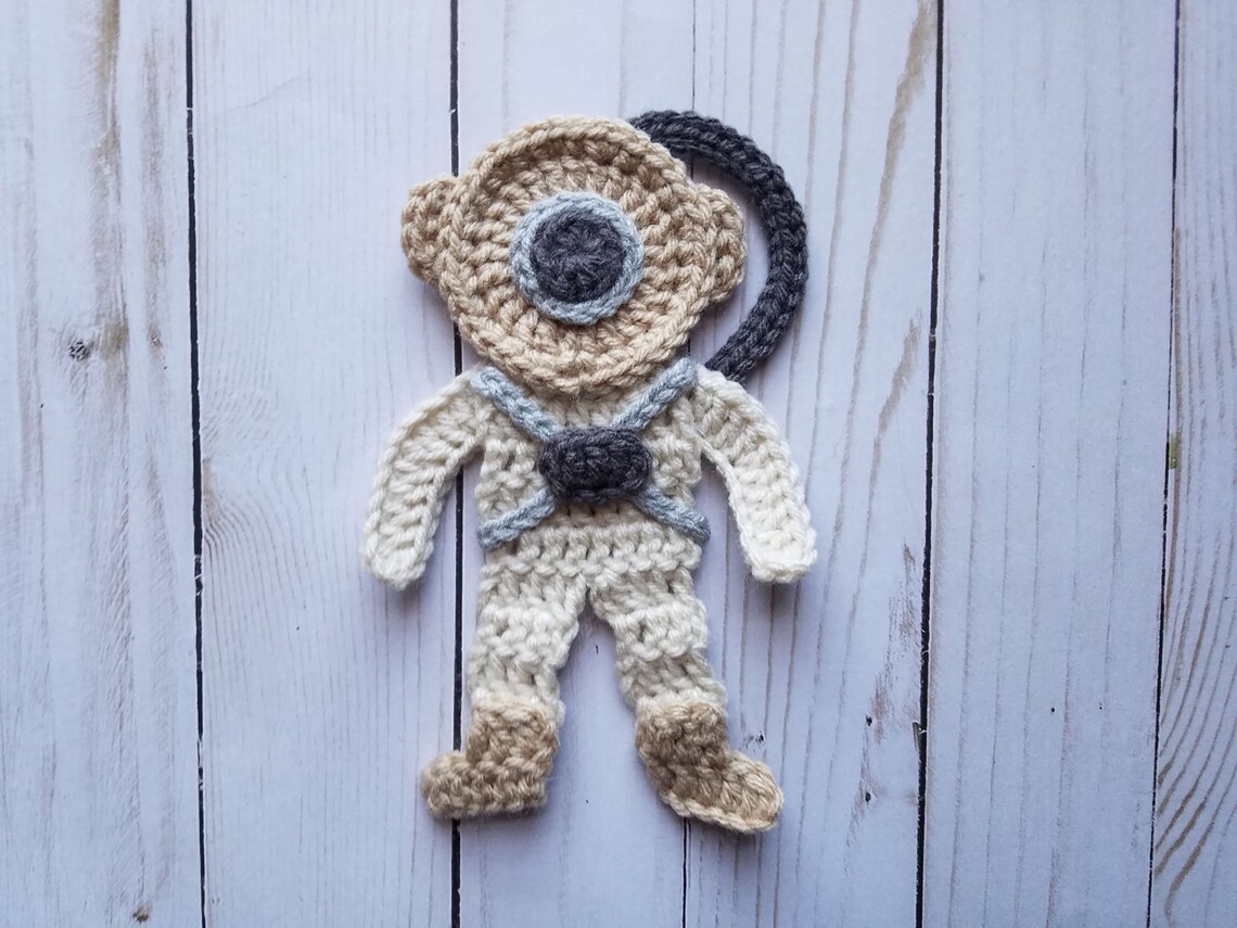 Nautical Voyage Applique Pack Crochet Pattern Only Scuba - Etsy