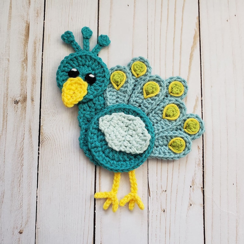Crochet Peacock - Etsy