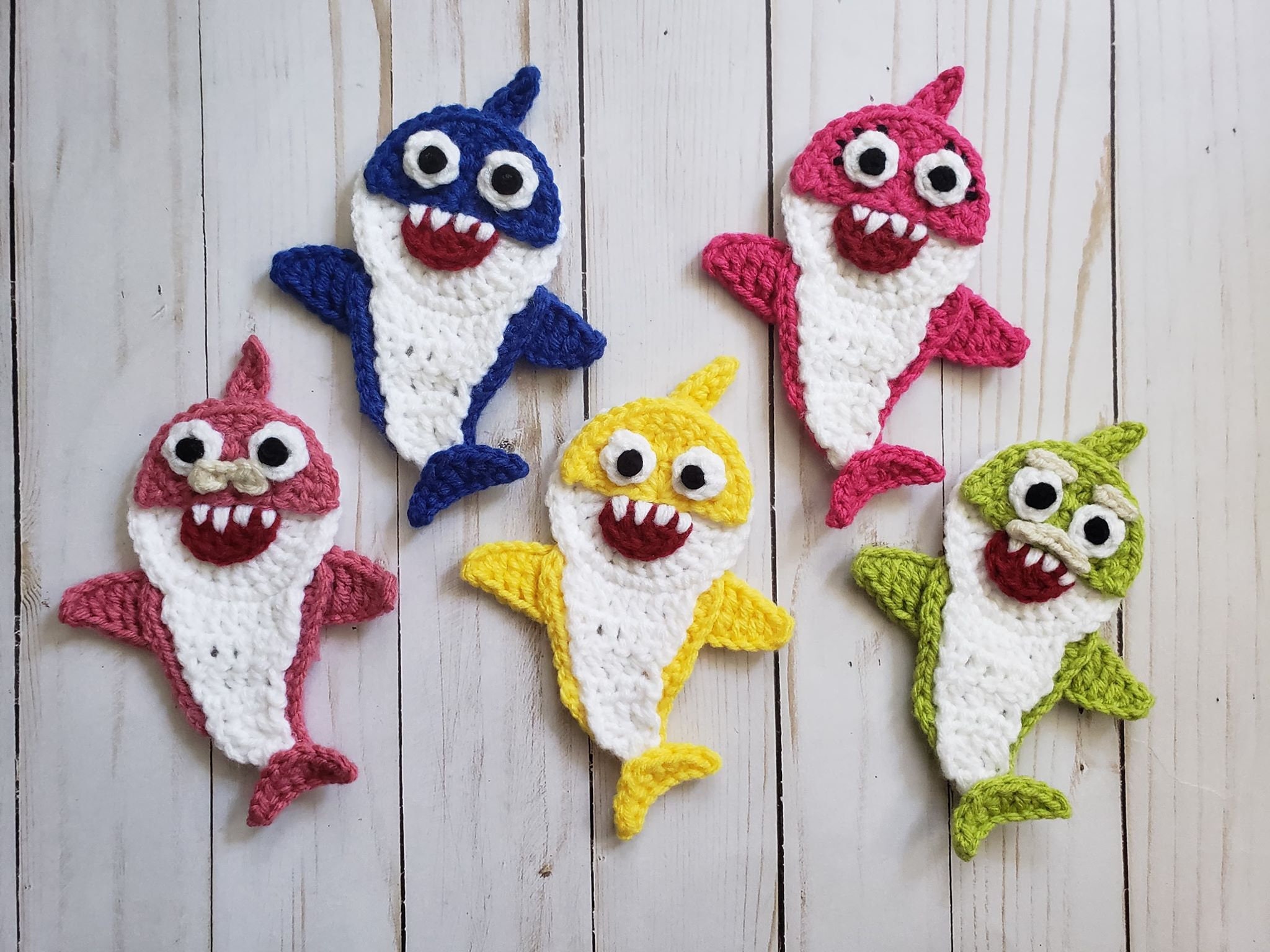 Predators of the Deep Applique Pack Crochet Pattern Only | Etsy