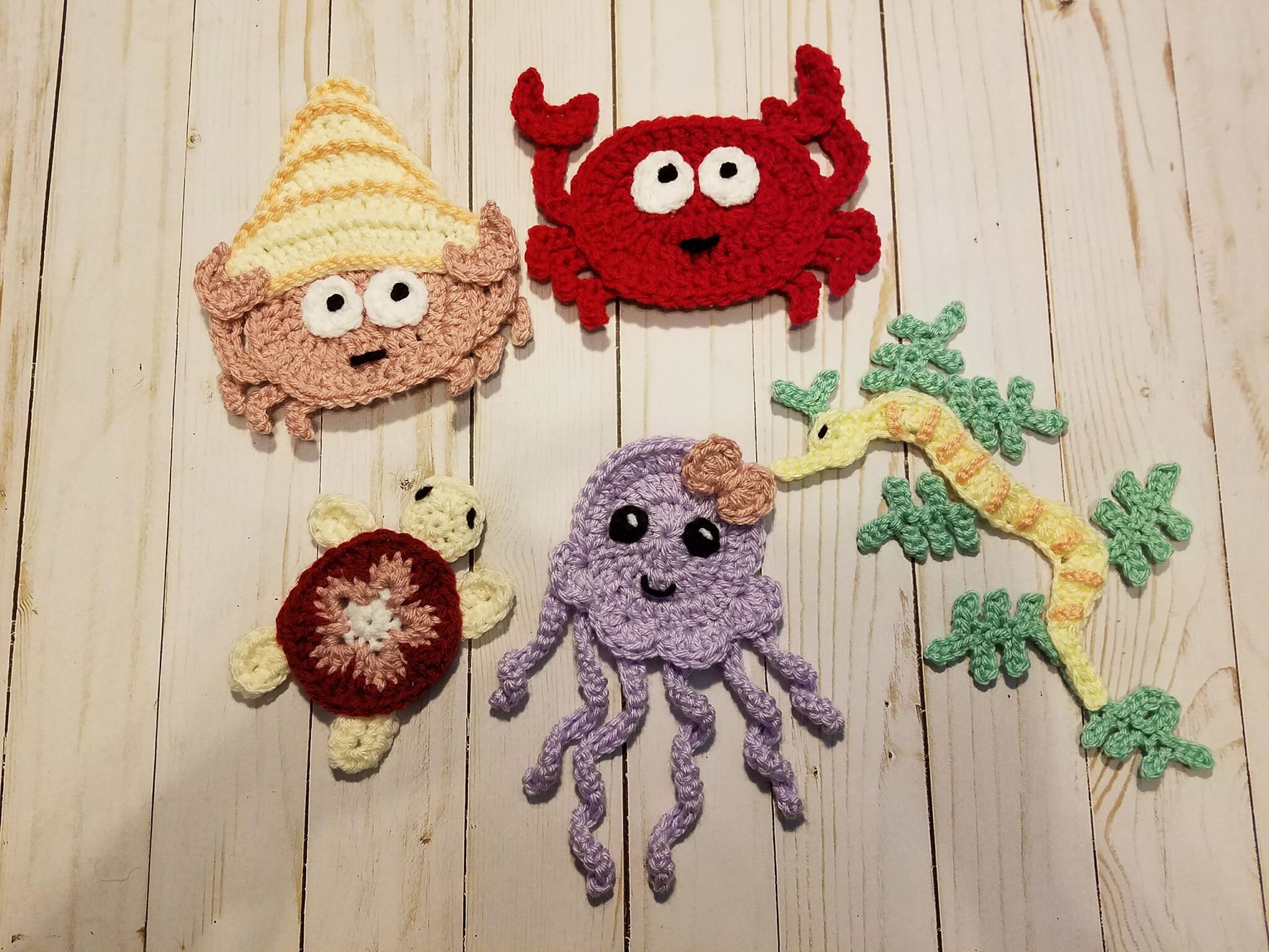 Under the Sea Vol 1 Applique Pack Crochet Pattern Digital - Etsy