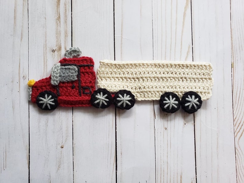 Semi Trucks Applique Pack Crochet Pattern Only Semi Trucks - Etsy