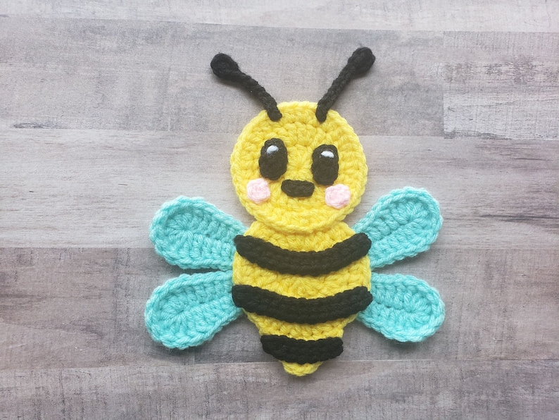 Oh Bee-have Applique Pack Crochet Pattern Only Bees - Etsy UK