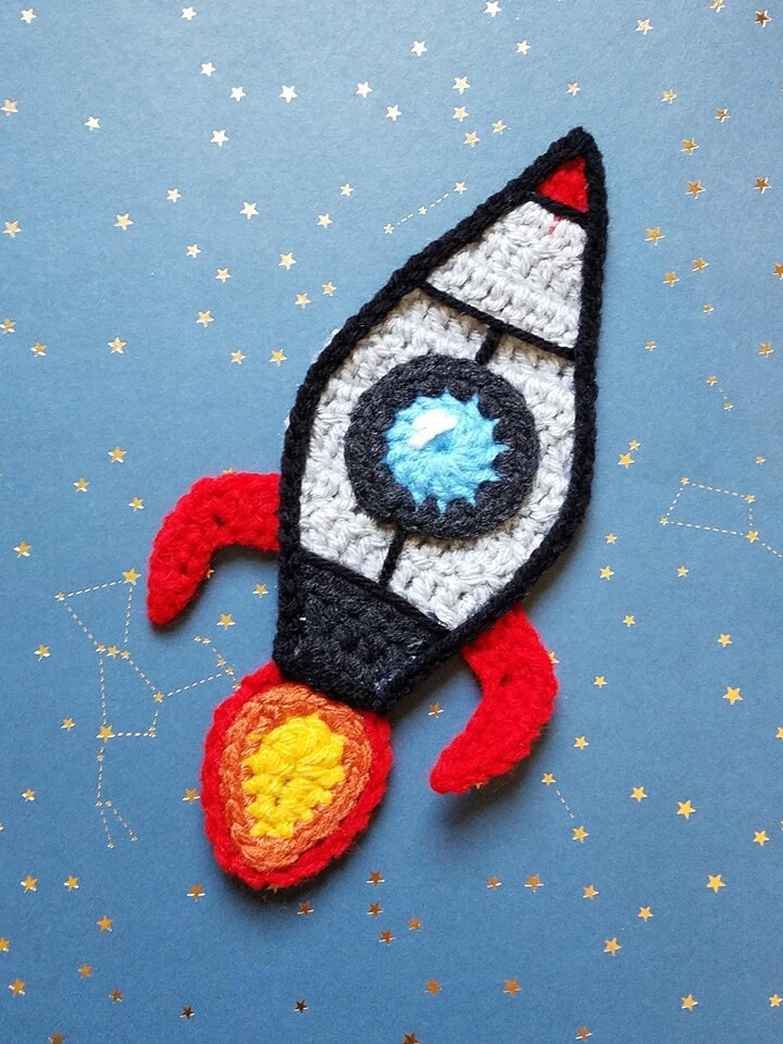 Space Odyssey Applique Pack Crochet Pattern Only Rocket - Etsy