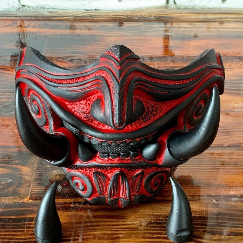 Oni Face Mask - Etsy