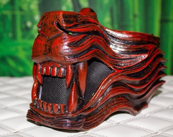 Wolf Mask Wolf Oni Berserk Menpo Mask Samurai Fenrir | Etsy