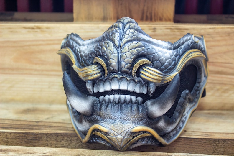 Mask Dragon Ghost Killer Samurai Mask - Etsy