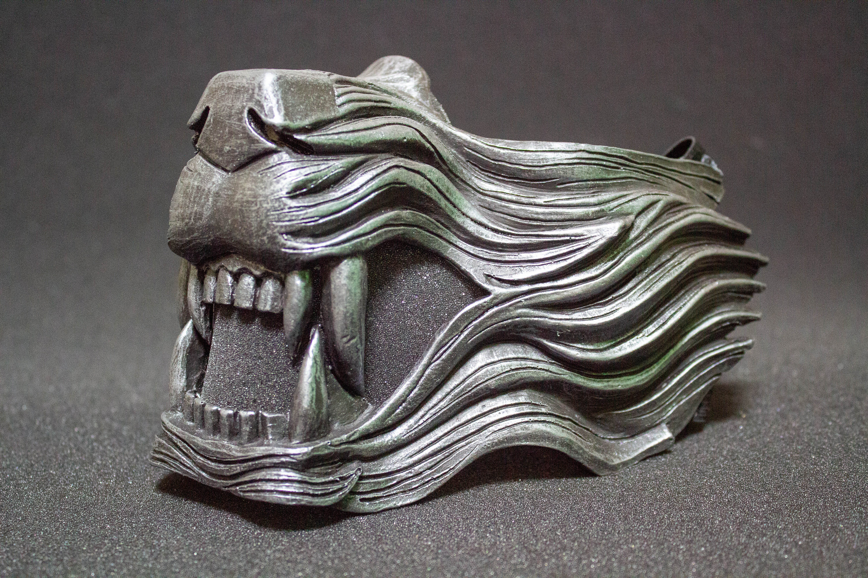 Wolf Mask Wolf Oni Berserk Menpo Mask Samurai Fenrir - Etsy