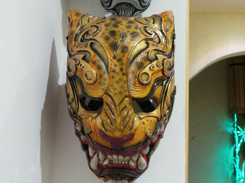 Mask Tiger mask assassin samurai kabuki malaysia samurai armor | Etsy