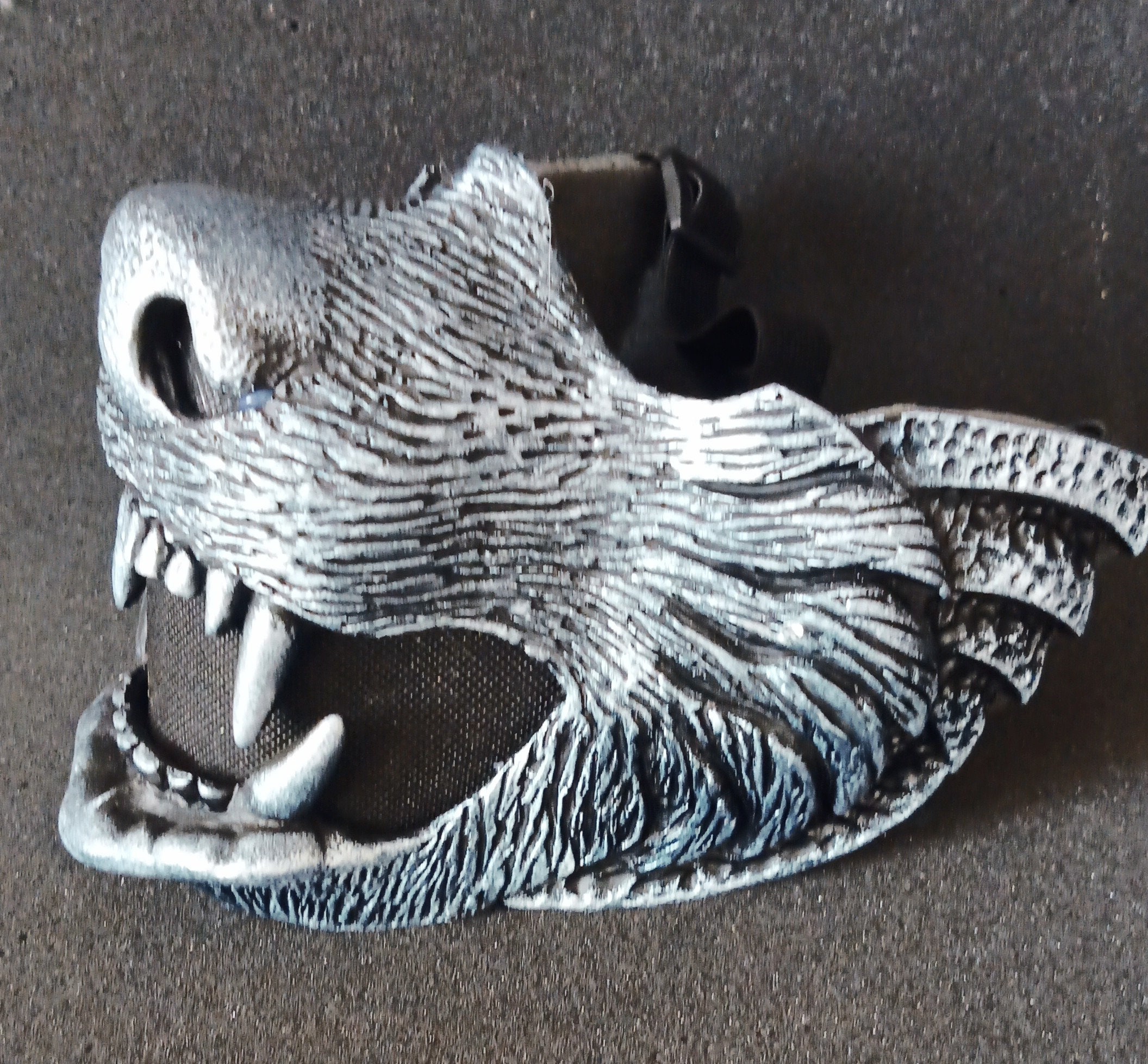 Wolf Mask Mask Silver Angry Bear Dire Wolf - Etsy