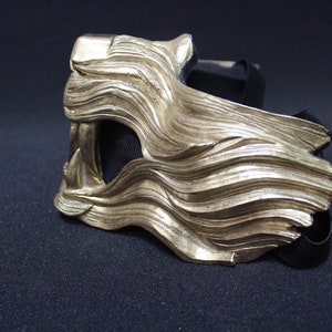 Wolf Mask GOLD Wolf Oni Berserk Menpo Mask Samurai Fenrir - Etsy