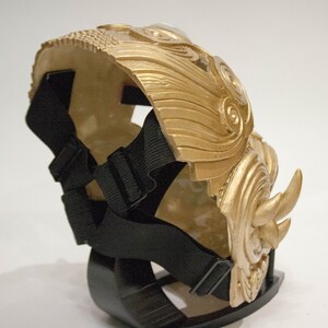 Mask Gold Lion Wind Mask of a Lion Samurai Mask Samurai Armor Cosplay ...