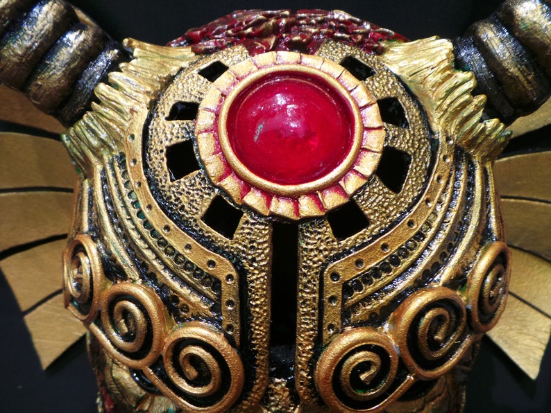 Mask of deadly samurai demon mask Samurai armor Cosplay kabuki | Etsy