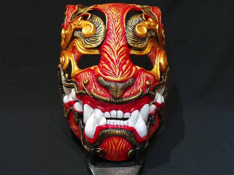Mask Tiger mask assassin samurai kabuki malaysia samurai armor | Etsy