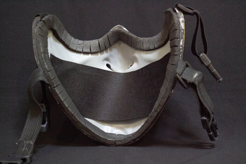 Half Face Red Demon Assassin Ronin Samurai Mask Cool Baddass | Etsy