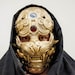 Mask Gold Lion Wind Mask of a Lion Samurai Mask Samurai Armor - Etsy