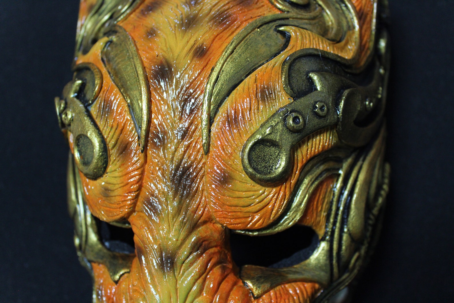 Mask Tiger samurai assassin.Kabuki samurai armor japanese mask | Etsy