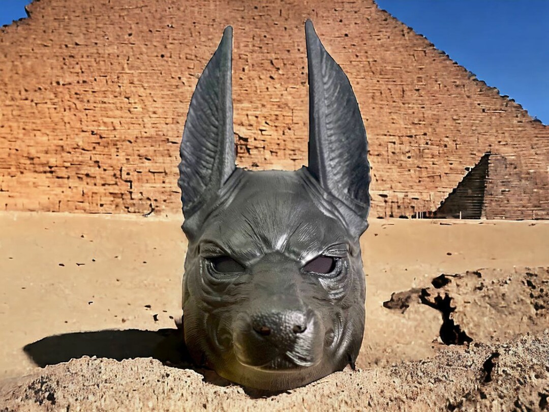 Anubis Full Face Mask, Egyptian God of Death Mask, Jackal Headpiece for ...