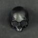 Human Skull Black Half Face Mask - Etsy