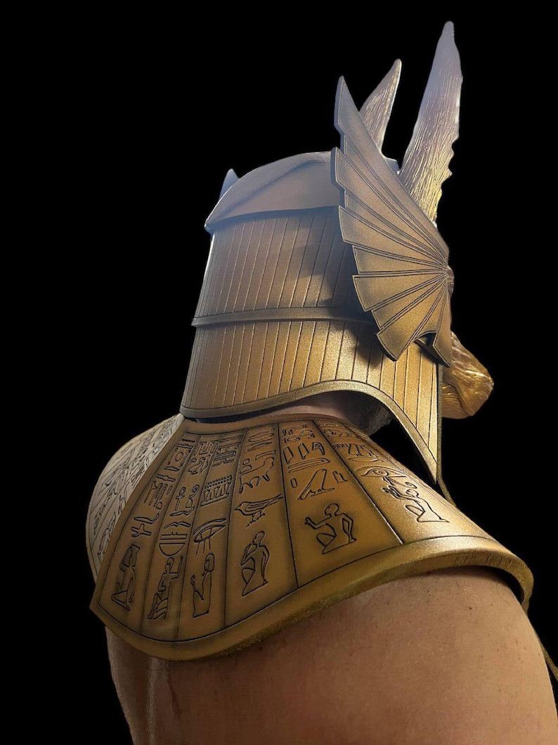 Anubis Mask Set - Egyptian God Cosplay - Realistic Jackal Head ...
