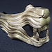 Wolf Mask GOLD Wolf Oni Berserk Menpo Mask Samurai Fenrir - Etsy