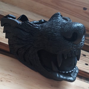 Wolf Mask Mask Black Angry Bear Dire Wolf - Etsy