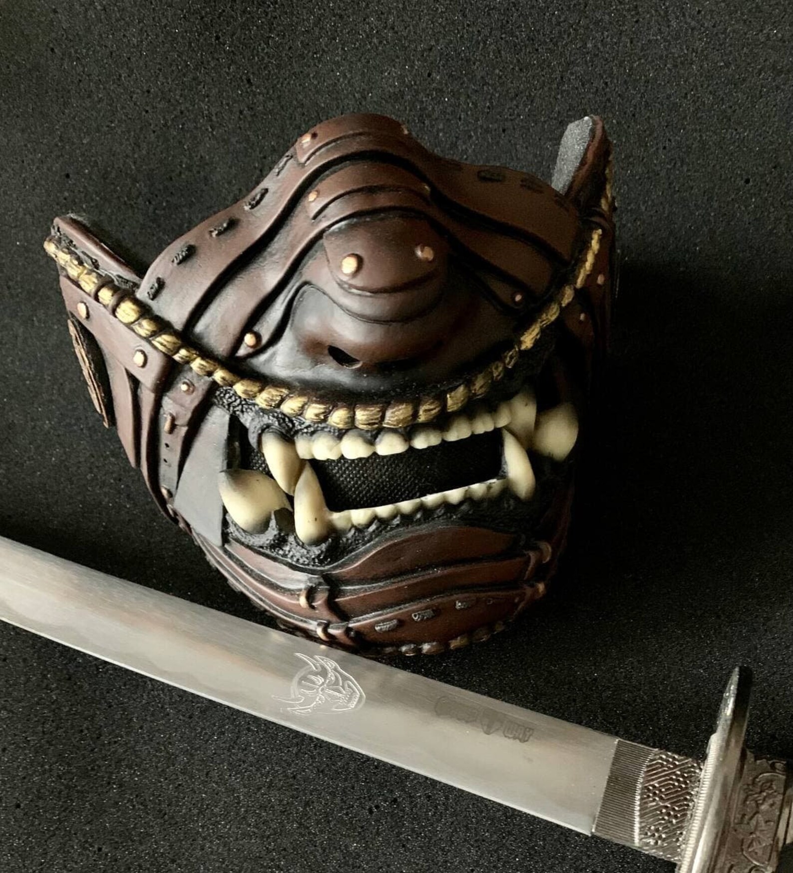 Samurai Mask Leather Armor | Etsy
