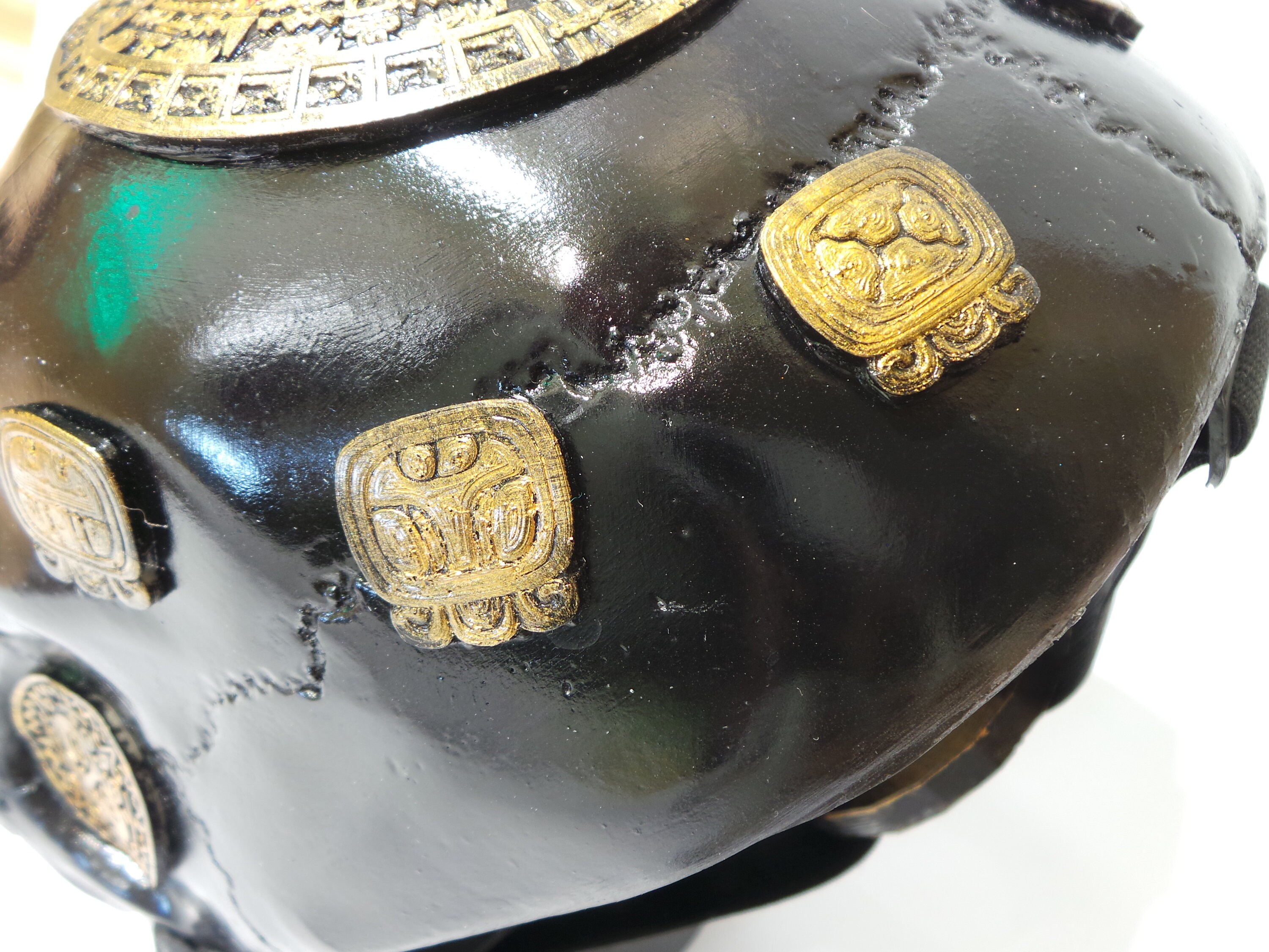 Mask Human Skull Mask Aztec Skull Calendar Maya Full Face With | Etsy