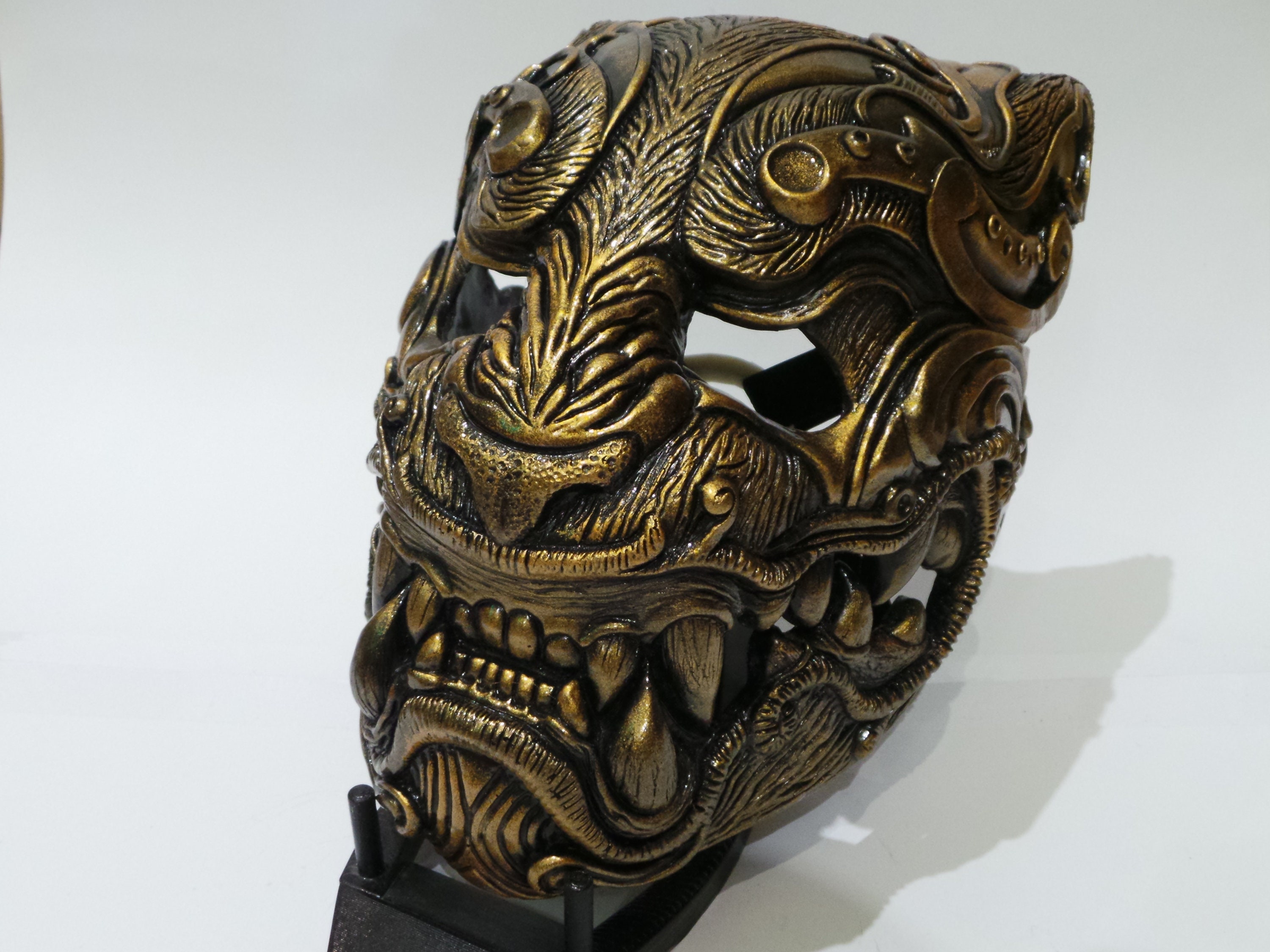 Mask Gold Tiger Samurai Assassin.kabuki Samurai Armor Japanese | Etsy