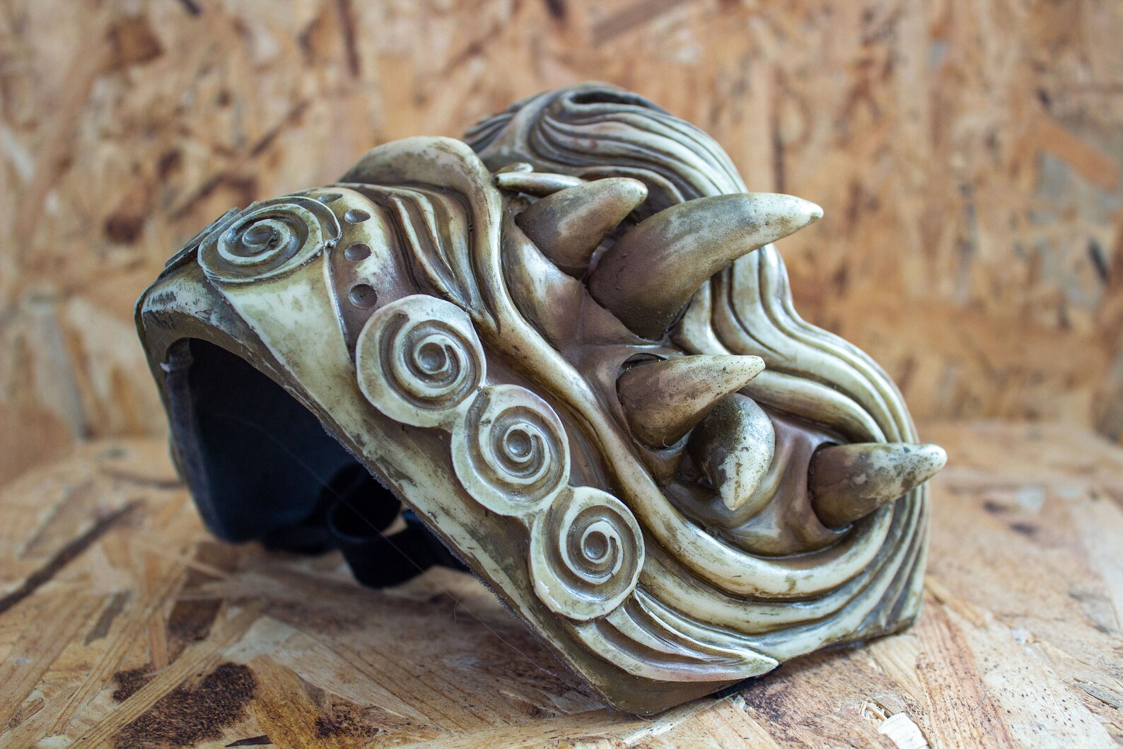 Bone Mask Lion Mask Samurai Mask Samurai Armor Cosplay Kabuki - Etsy