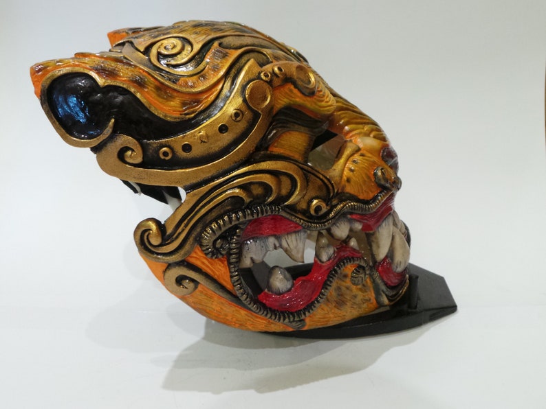 Mask Tiger samurai assassin.Kabuki samurai armor japanese mask | Etsy