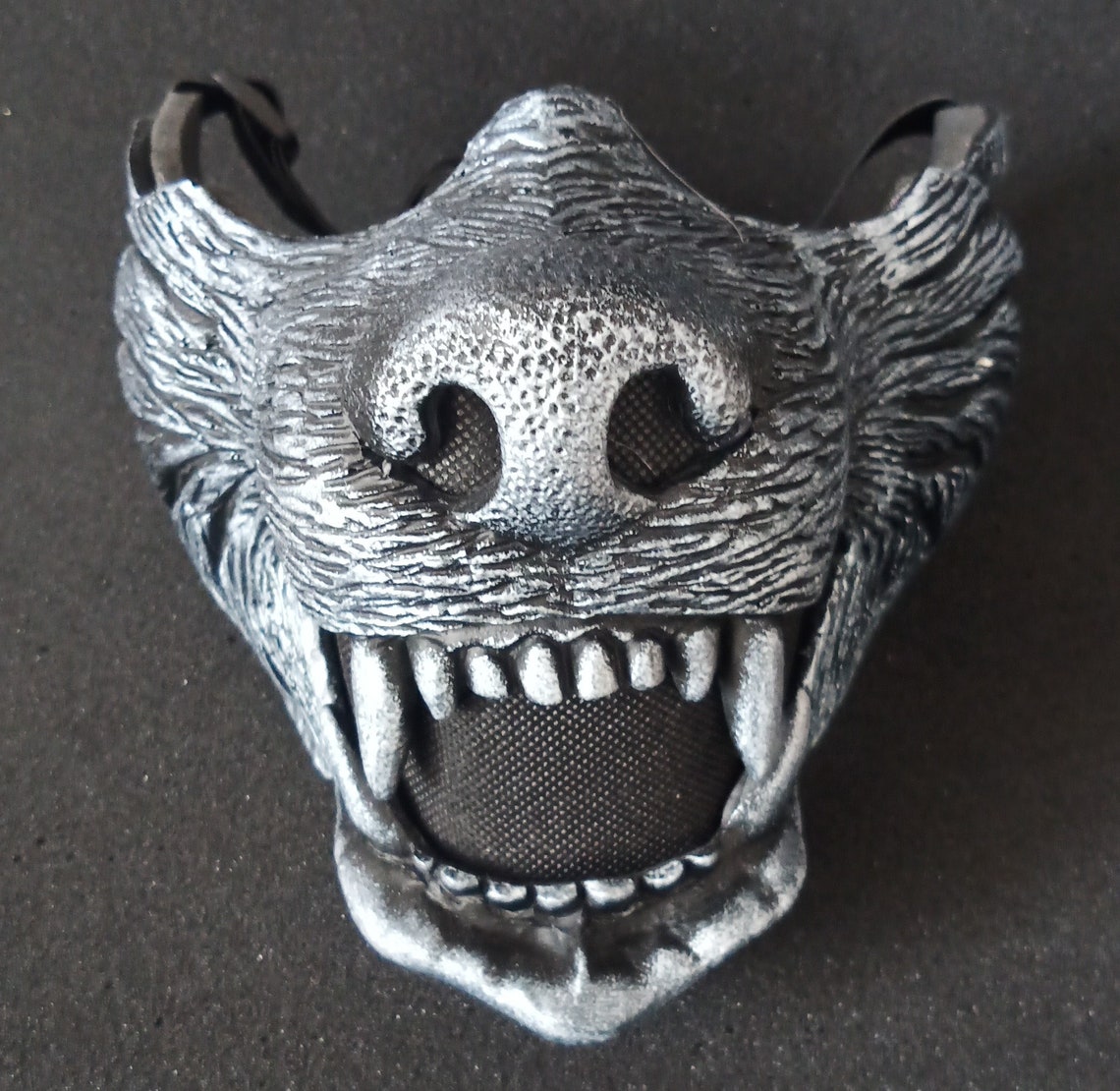 Wolf Mask Mask Silver Angry Bear Dire Wolf - Etsy