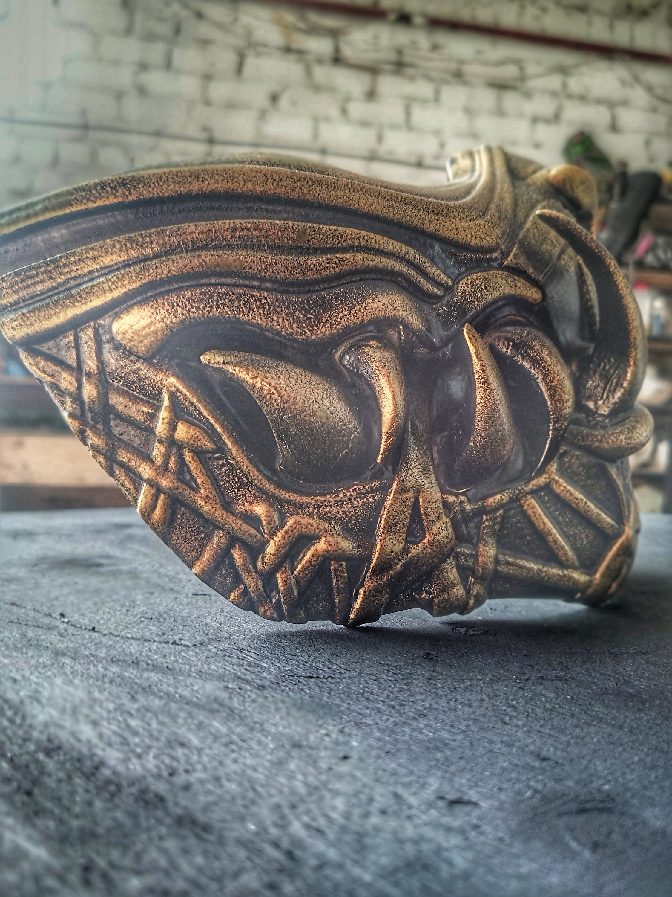 Scorpion Mask GOLD From Mk 11 Scorpion and Lion Hybrid - Etsy