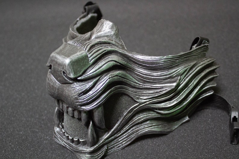 Wolf Mask Wolf Oni Berserk Menpo Mask Samurai Fenrir - Etsy