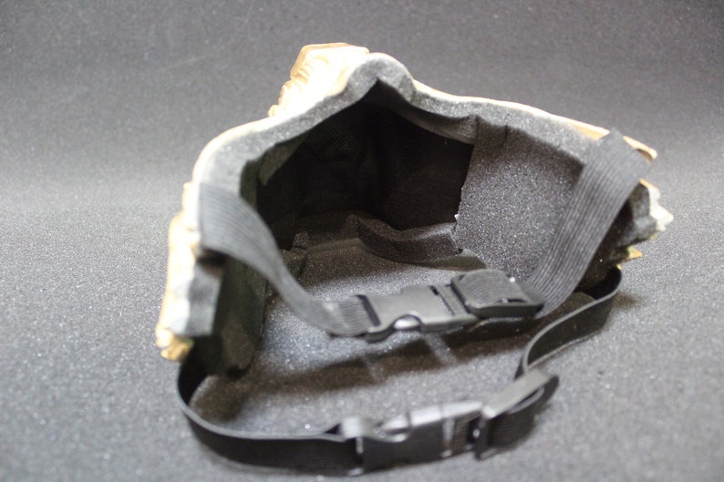 Wolf mask GOLD Wolf Oni berserk Menpo Mask Samurai fenrir | Etsy