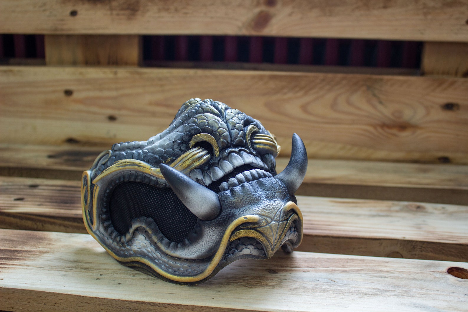 Mask Dragon Ghost Killer Samurai Mask - Etsy