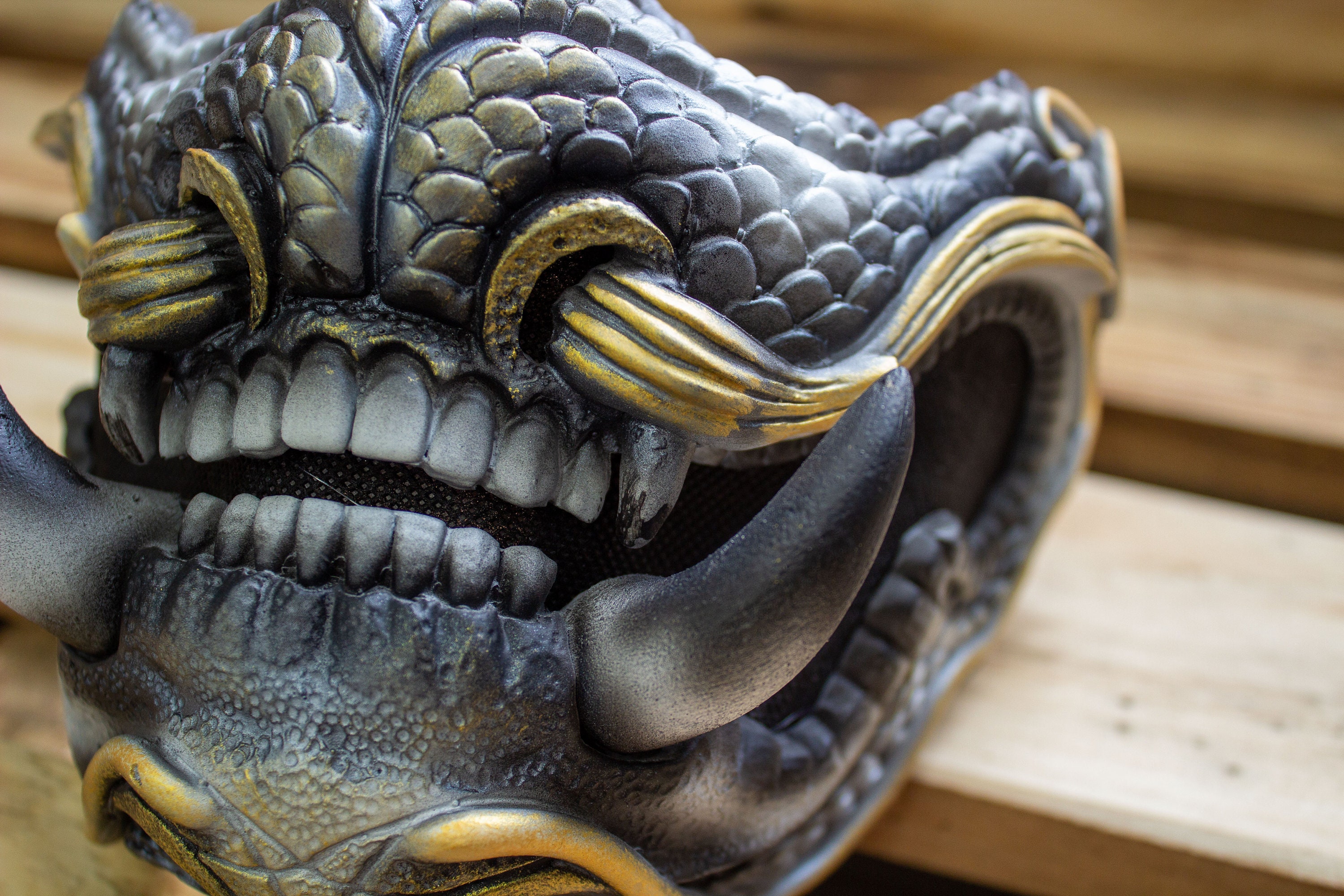 Mask Dragon Ghost Killer Samurai Mask - Etsy
