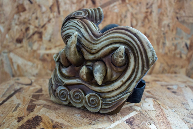 Bone Mask Lion Mask Samurai Mask Samurai Armor Cosplay Kabuki - Etsy