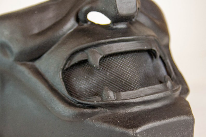 Half Face the Black Assassin Ronin Samurai Mask Cool Baddass - Etsy