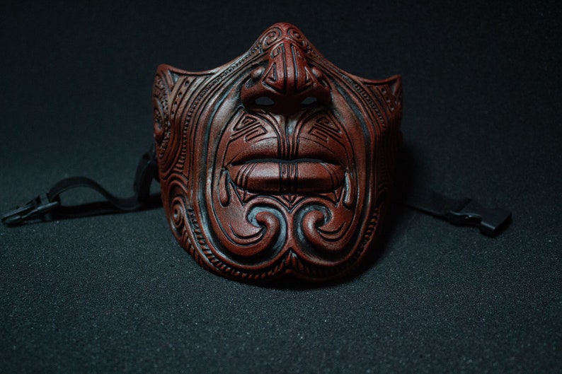 Bloody Baron Maori Mask Samurai Mask Face Tattoo Half Face - Etsy