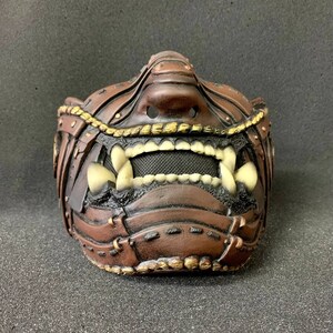 Samurai Mask Leather Armor - Etsy