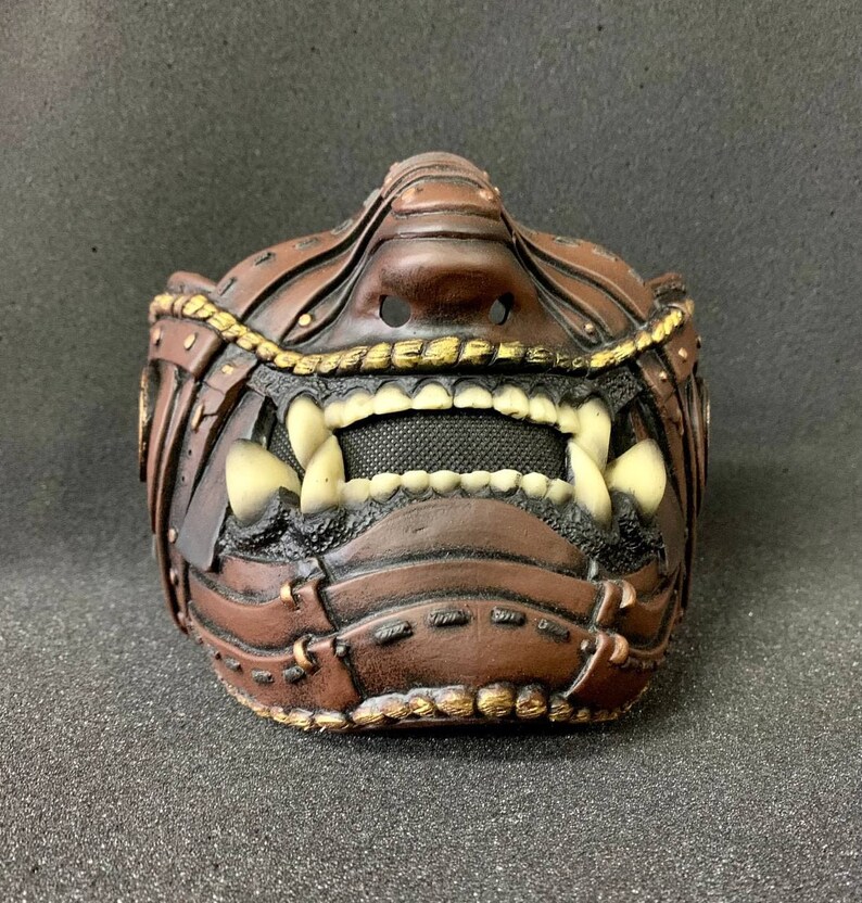 Samurai Mask Leather Armor | Etsy